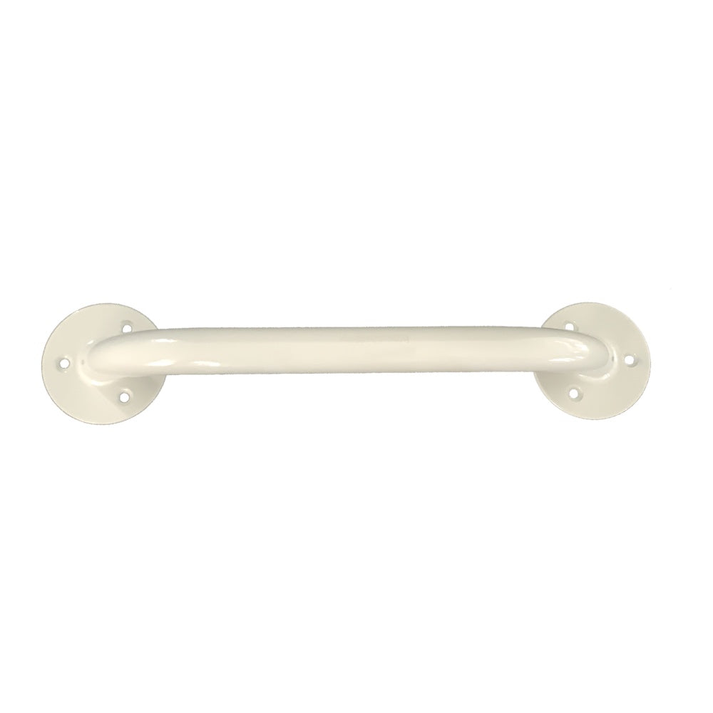 White Powder Coated Steel Grab Rail — Independent Living