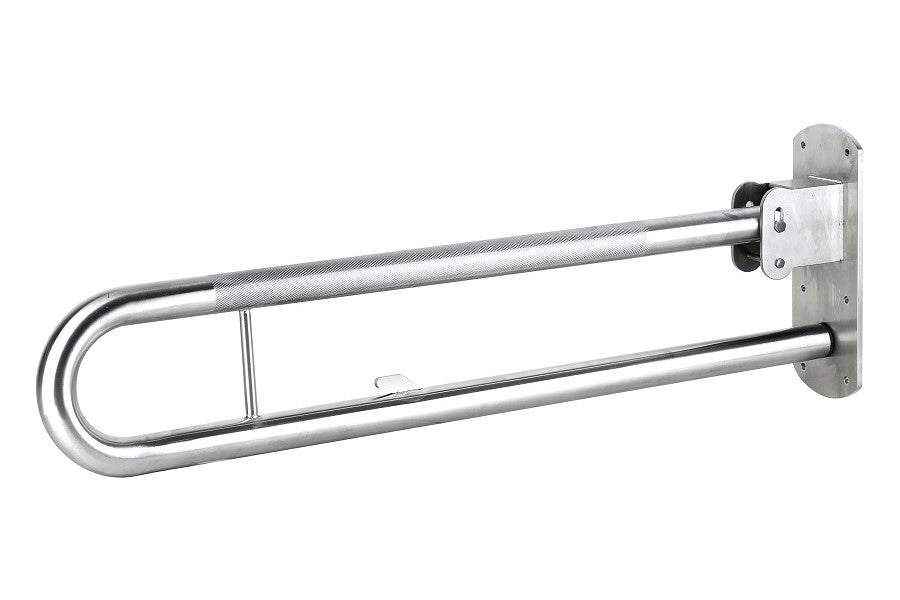 32 mm x 800 mm Stainless Steel Fold Down Safety Rail — Independent Living