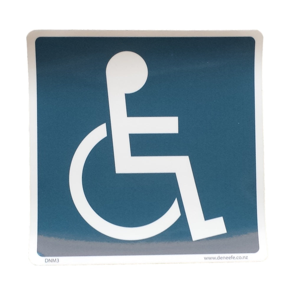 Plastic Disability Sign with Adhesive — Independent Living